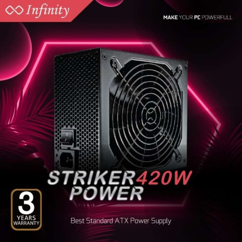 Promo PSU INFINITY STRIKER POWER 400W 80+ BRONZE Power Supply INFINITY ...