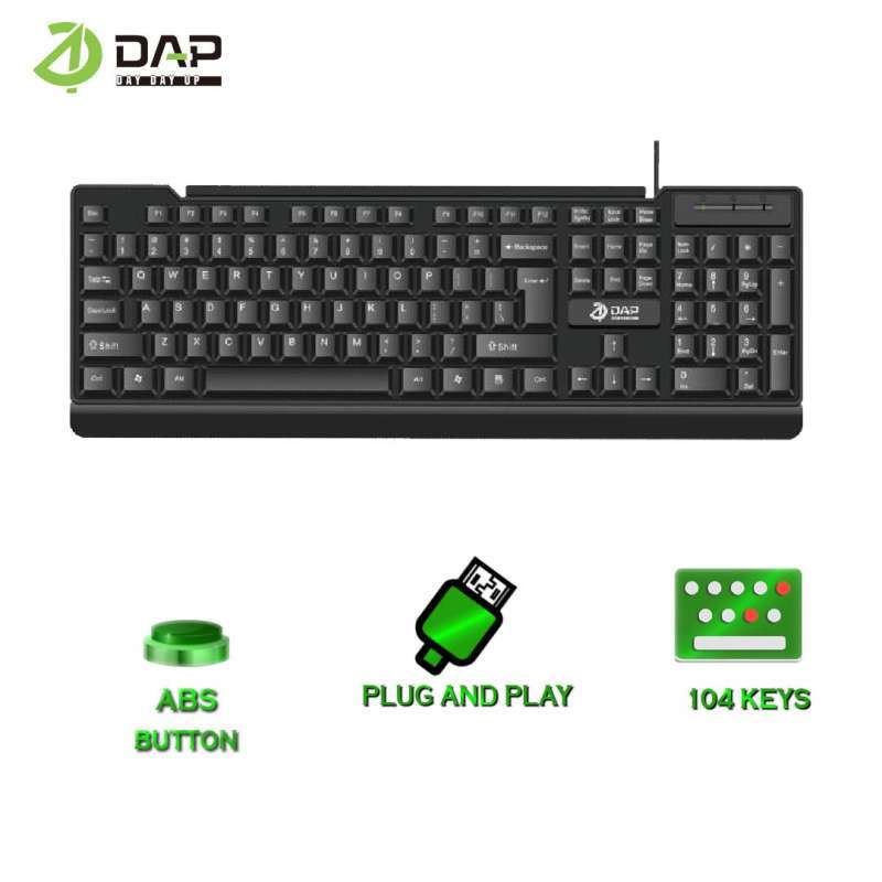 Promo DAP Portable Mini Multimedia Keyboard D-M8171 High-Speed ...