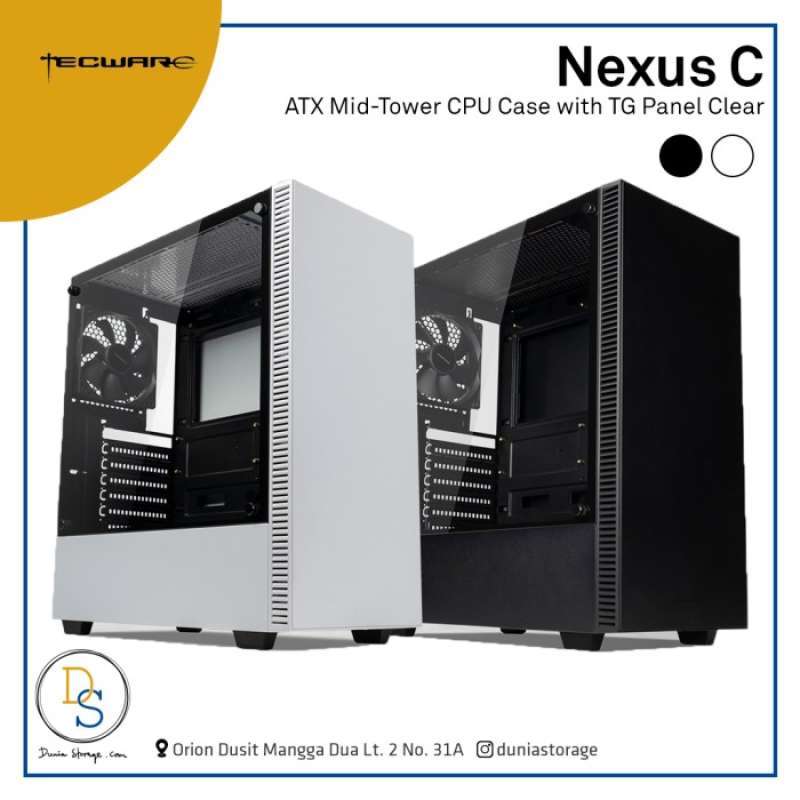 Promo Tecware Nexus C | Compact Atx Mid Tower Case Diskon 23% Di Seller ...