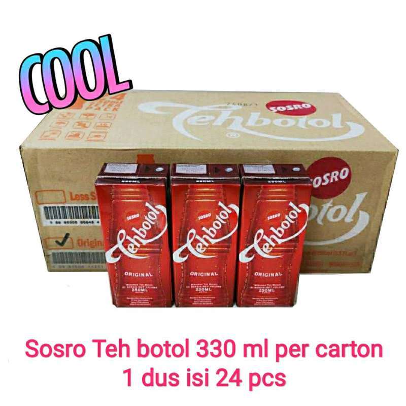 Jual teh botol sosro 330 ml | 1 dus isi 24 pcs di Seller best mart ...
