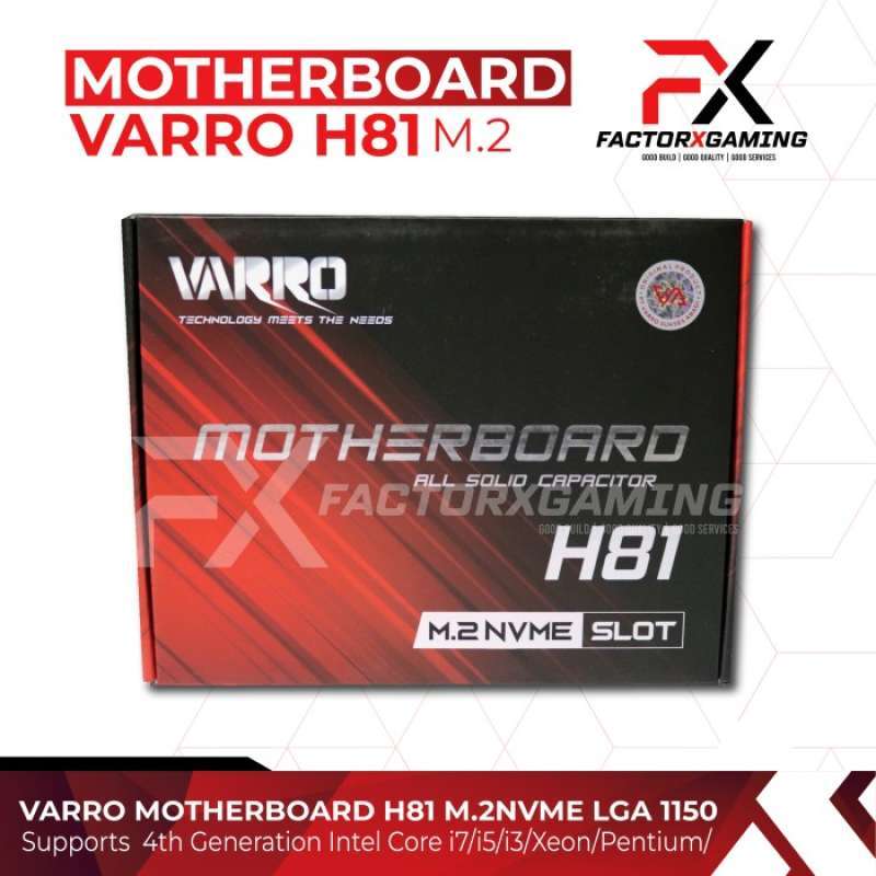 Promo Motherboard/mainboard Varro H81 Intel Lga1150 Diskon 23% Di ...