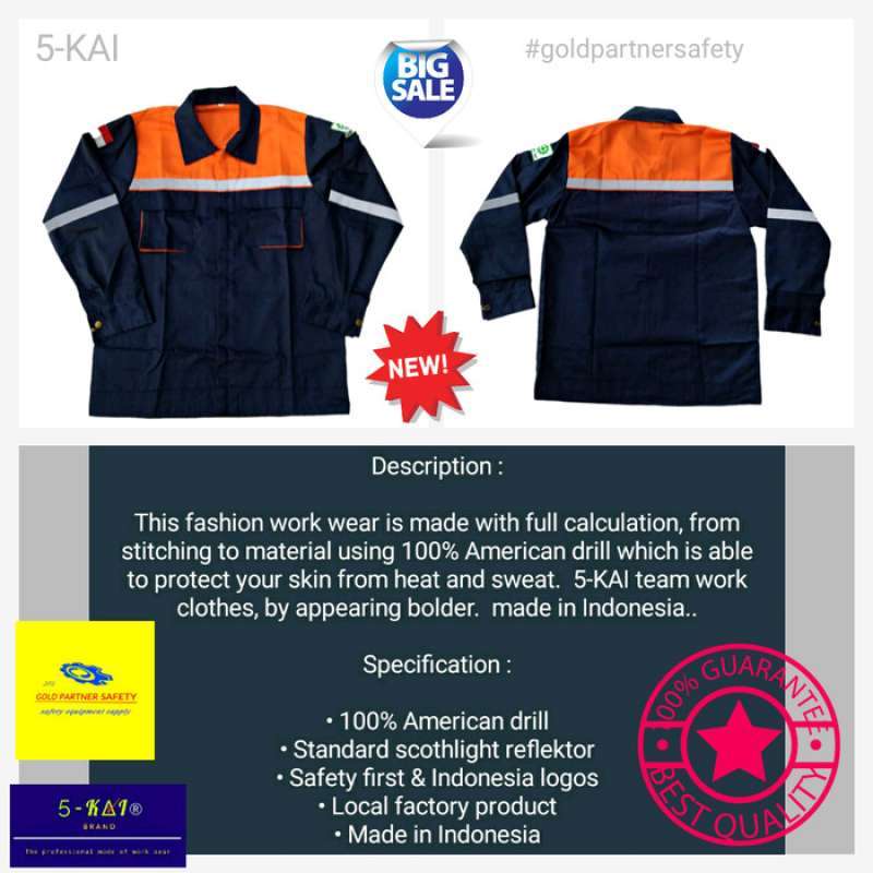 Promo pakaian kerja proyek safety kombinasi Diskon 23% di Seller Vexana ...