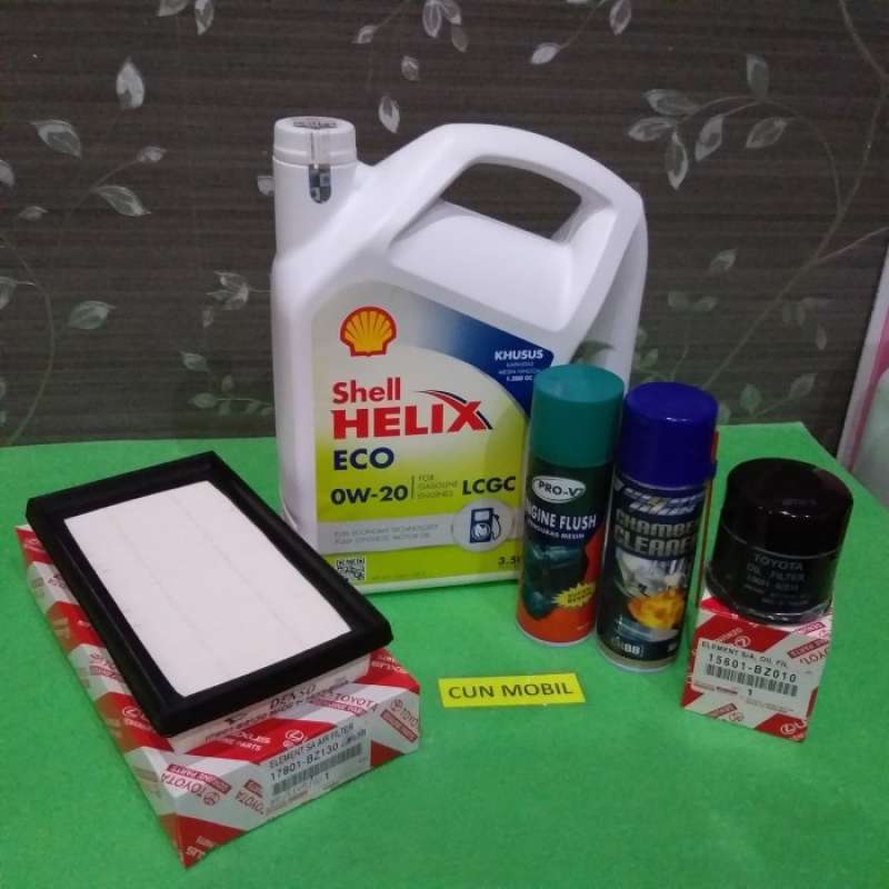 Promo Paket Oli Mesin Shell Eco 0W-20 Api Sn Calya, Sigra Ada 5 Macam ...