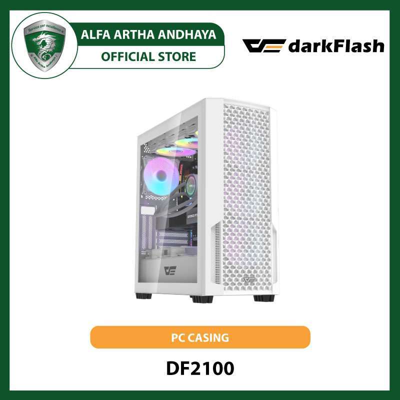 Promo Darkflash Df2100 Mesh Atx Pc Casing [with 4 Argb Fans] Diskon 7% ...