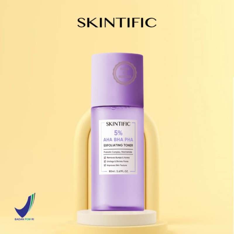 Promo SKINTIFIC 5% AHA BHA PHA Exfoliating Toner 80ml | Face Exfoliators Diskon 23% di Seller ...
