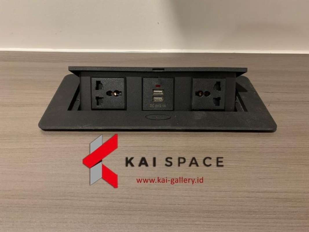 Jual STOP KONTAK MEJA KERJA RAPAT MEETING KANTOR 2 POWER 2 USB ...