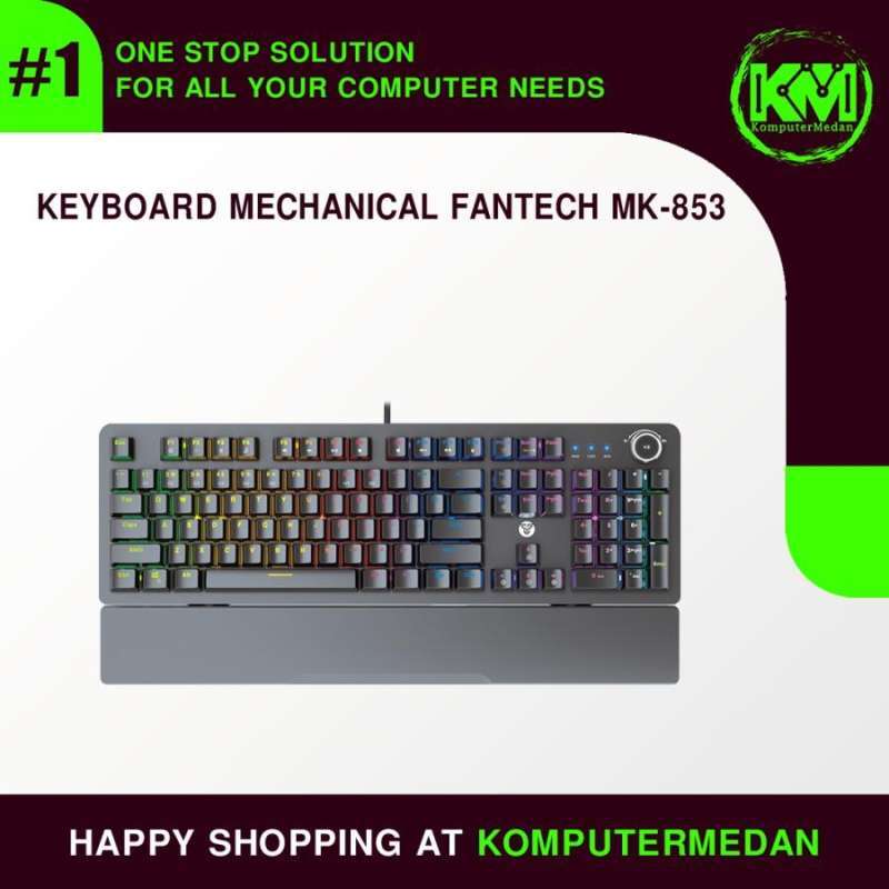 Jual Fantech Keyboard Mechanical Mk-853 V2 Maxpower Black Di Seller ...
