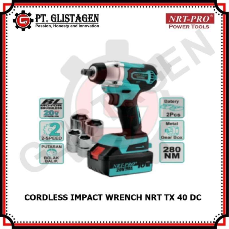 Promo Nrt Pro Tx 40 Mesin Bor Cordless Impact Wrench Brushless Pembuka ...