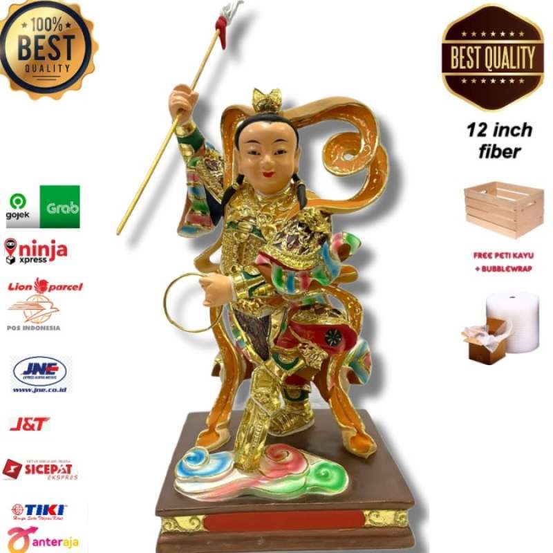 Promo patung dewa langit Li Nezha Nacha Locia uk 12 inch fiber Diskon ...