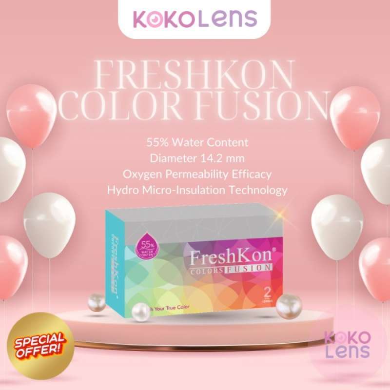 Promo FreshKon Colors Fusion Softlens Warna (Bulanan) Lensa Kontak ...