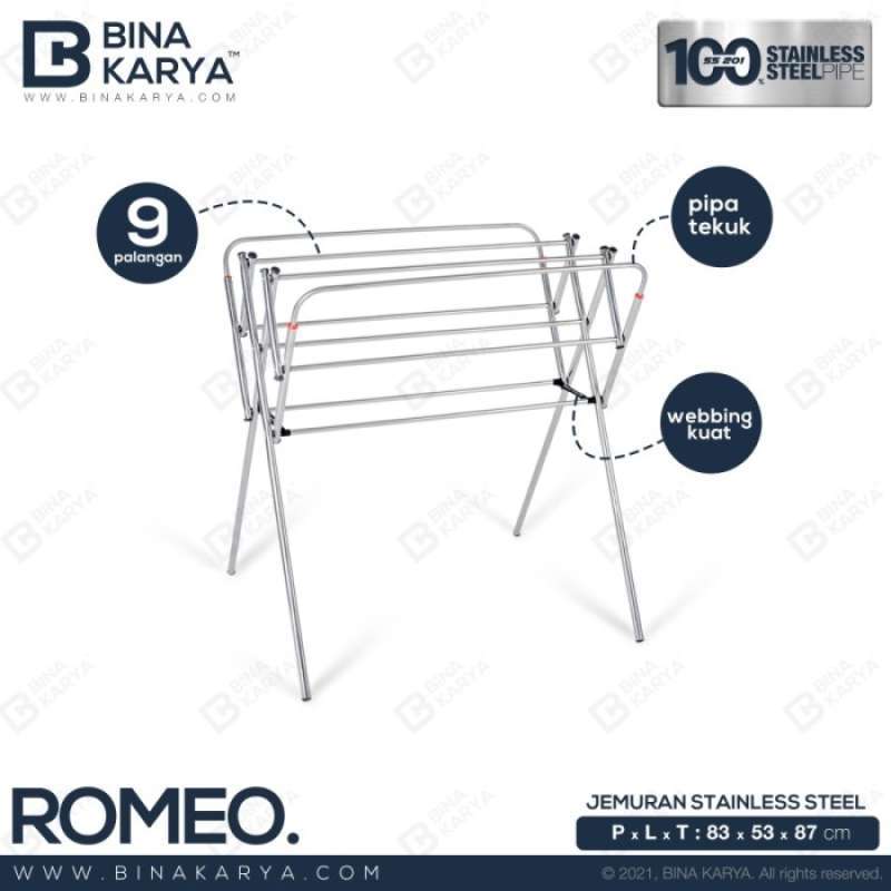 Promo Jemuran Stainless Romeo Bina Karya Murah Diskon 1% Di Seller ...