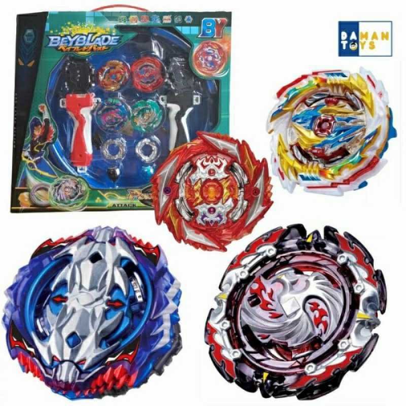 Jual Gasing Beyblade Battle High Speed Rotation 4 In 1 Gasing Set Arena ...