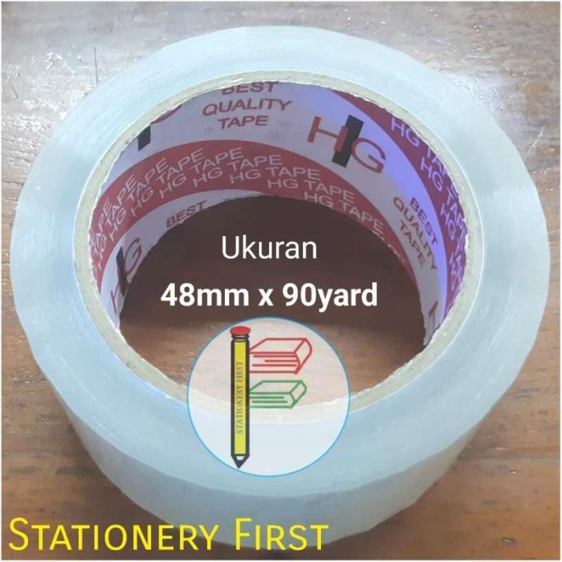 Jual Lakban Bening 2 Inch 90 Yard HG Tape OPP Tape Isolasi Selotip di ...