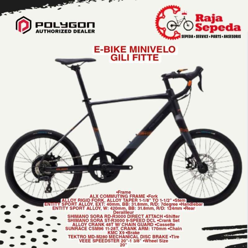 Jual SEPEDA LISTRIK E-BIKE MINI VELO POLYGON GILI FITTE 20 INCH di ...