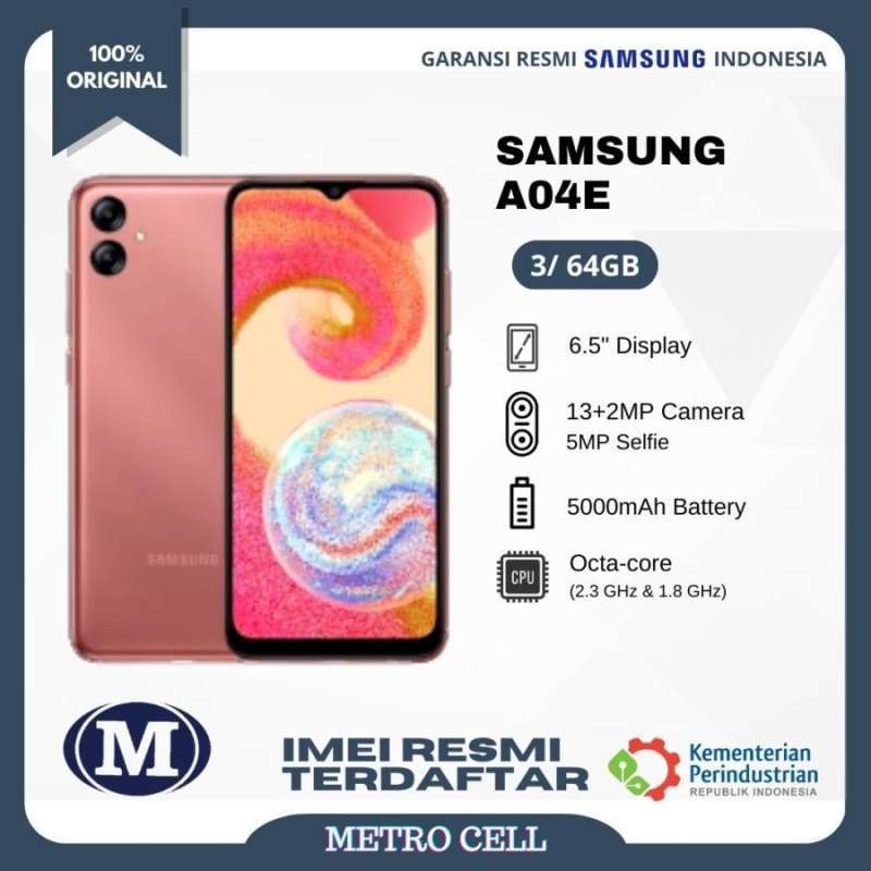 Jual Samsung Galaxy A04e 3/ 64gb - Garansi Resmi Sein 1 Tahun Di Seller ...