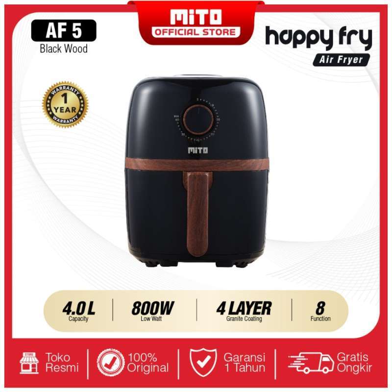 Jual Mito Air Fryer 4l Af5 Af 5 Af 5 Happy Fry Mito Wood Series