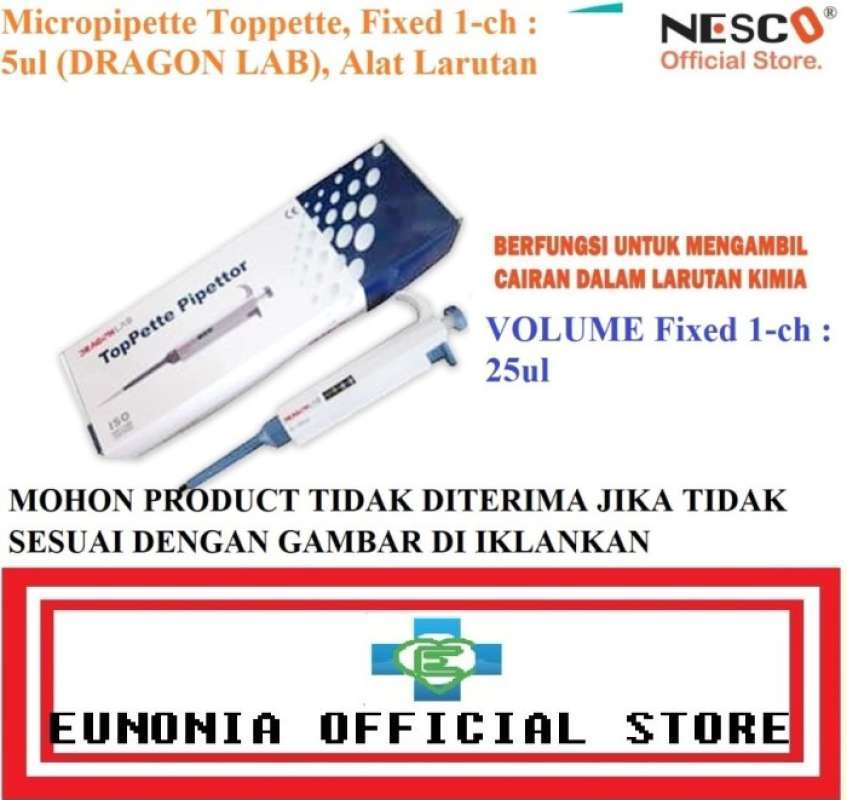 Promo ALAT LABORATORIUM Micropipette Volume1-ch :25ul Micropipette DRAGONLAB Diskon 23% di ...