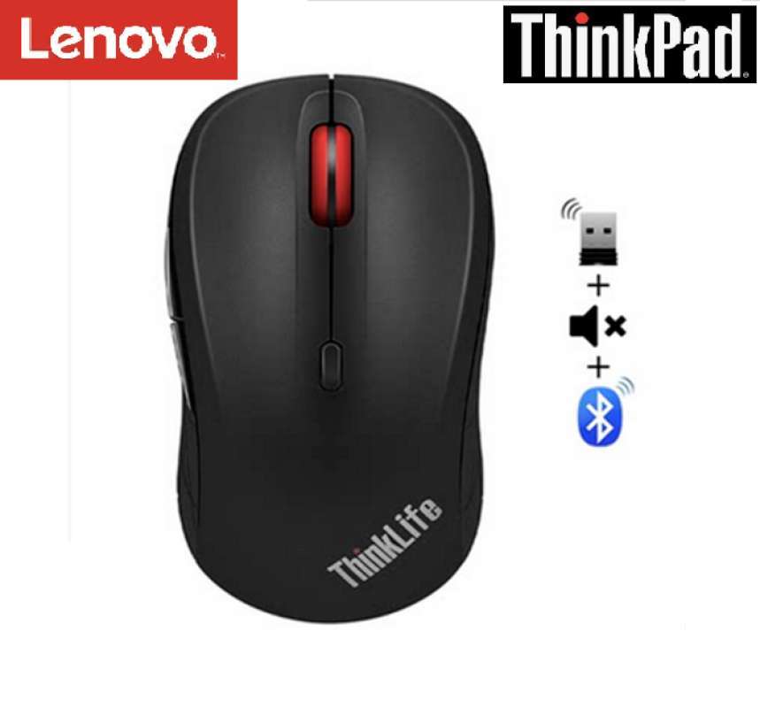 Jual Mouse Silent Wirelees Bluetoth Thinkpad Thinkplus Wlm210 Original ...