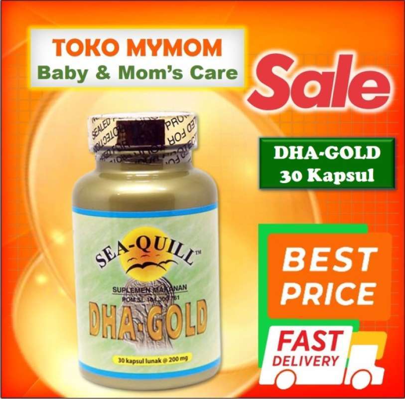 Promo [BPOM] Sea-Quill DHA Gold 200mg 30 Tablet / Sea Quill Seaquill ...
