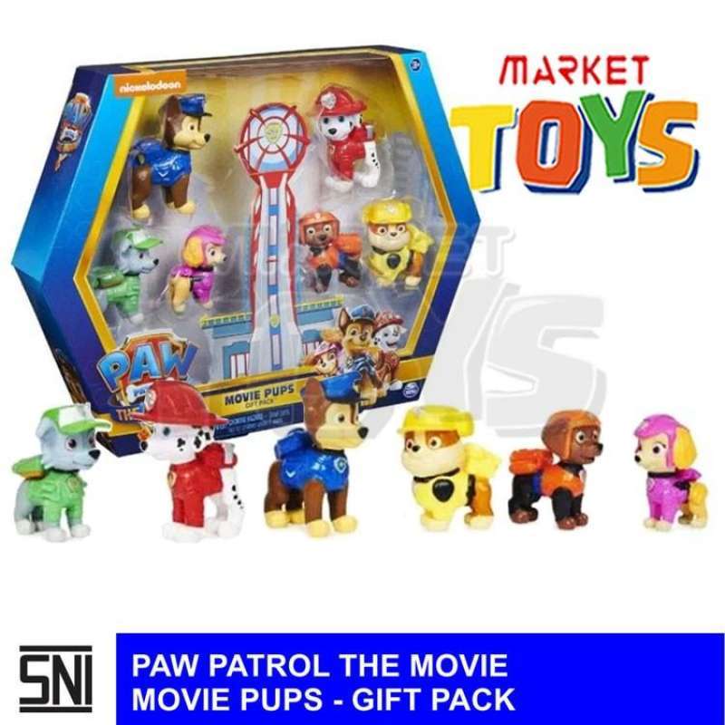 Jual Paw Patrol The Movie - Movie Pups Gift Pack Mainan Anak Action ...
