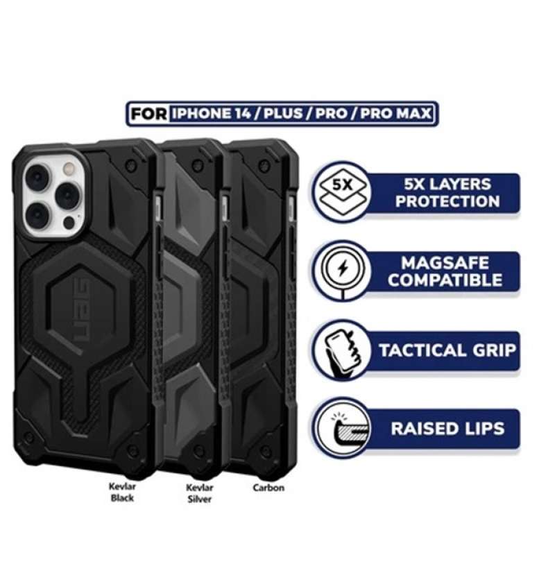 Promo Case iPhone 14 Pro Max Plus Uag Monarch MagSafe Anti Drop Armor ...