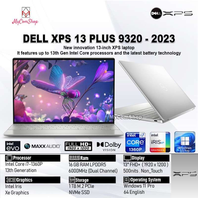 Jual Dell Xps 13 Plus Laptop 9320 I7-1360p 16gb Ram 1tb Ssd Intel Xe Fhd+ - 16gb/1tb Graphite Di ...