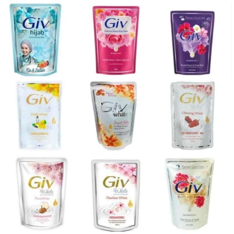 Promo SABUN MANDI GIV CAIR 400ml WHITE WHITE SOAP KOTAK BIRU HIJAU ...