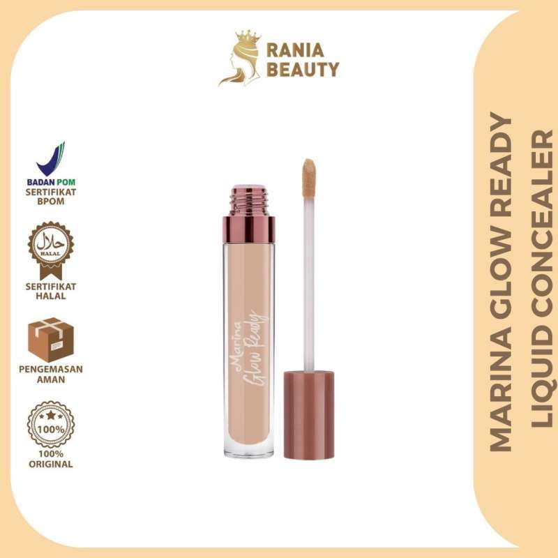 Jual Marina Glow Ready Liquid Concealer ~ Rania Beauty Di Seller Rania ...