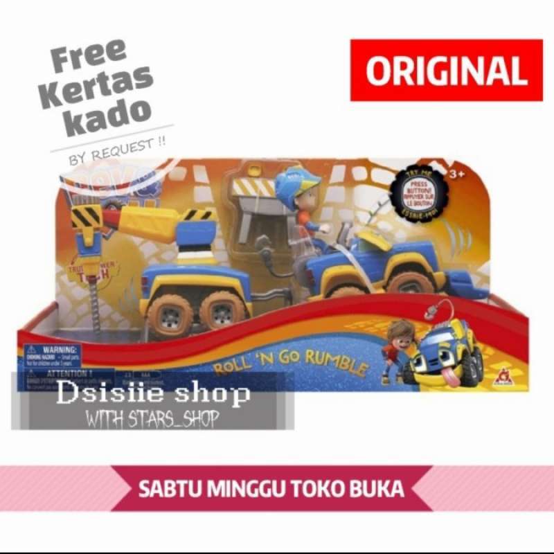 Promo Rev & Roll Roll N Go Rumble Playset Original / Mainan Mobil ...
