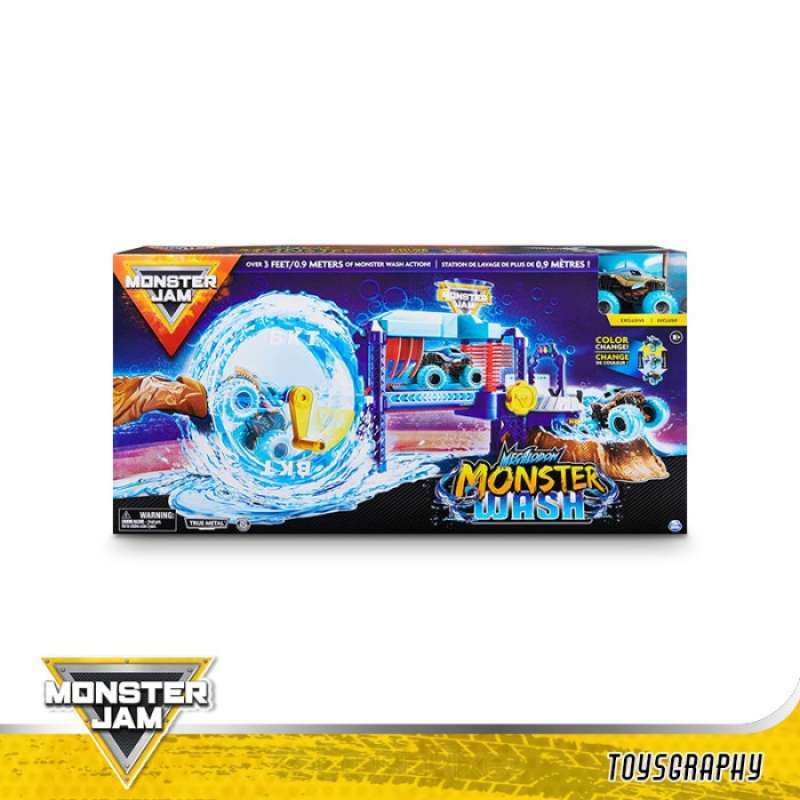 Promo Monster Jam Megalodon Monster Wash 1/64 Incl Color Changing ...