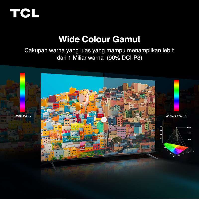 Jual Tcl 43a50 - 43 Inch Google Tv - 4k Uhd - Memc - Dolby Atmos - Hfvc ...