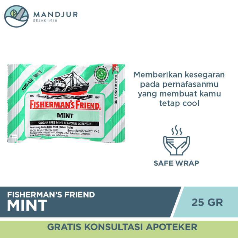 Jual Fisherman's Friend Mint Sugar Free - Permen Pelega Tenggorokan di ...