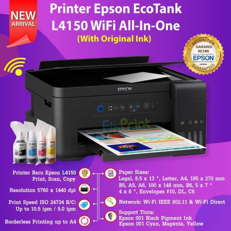 Jual Printer Epson L4150 L-4150 Print Scan Copy Wireless Direct ...