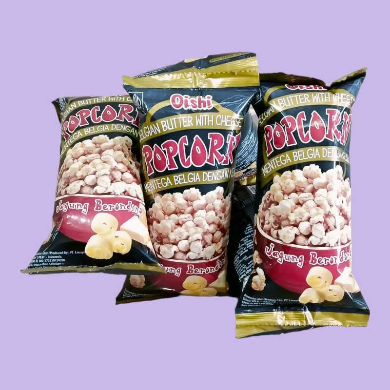 Jual Oishi Popcorn Butter Cheese Snack 20gr [10 pcs/renceng] di Seller ...