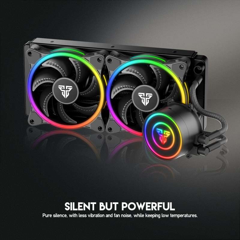 Promo Cpu Cooler Fantech Lc240 Polar Aio Argb Liquid Cooler For Amd ...