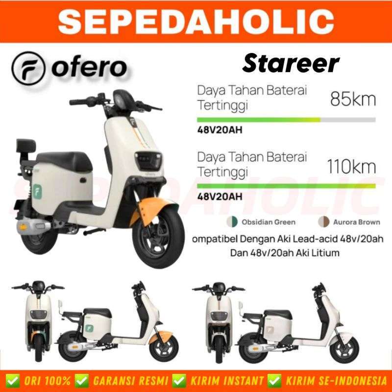 Promo Sepeda Motor Listrik Ofero Stareer 500 Watt Electric E Bike ...