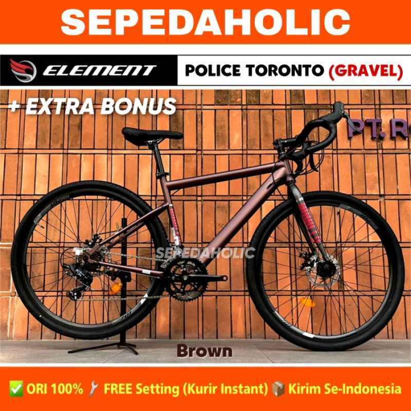 Promo Sepeda Element Police Toronto Gravel Steel 16 Speed Diskon 4% Di ...