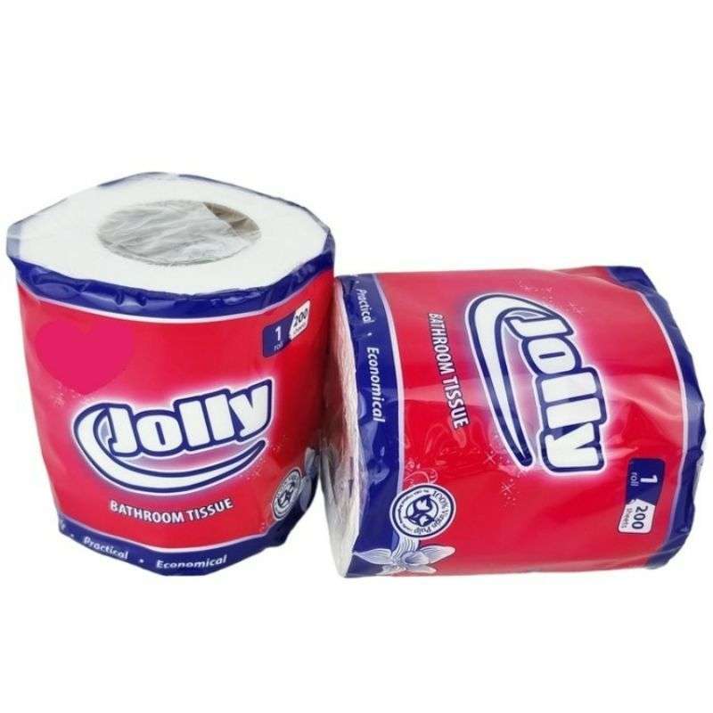 Promo Jolly Toilet Tissue Core Non Emboss 200 Sheets 2 Ply [1 Ball Isi ...