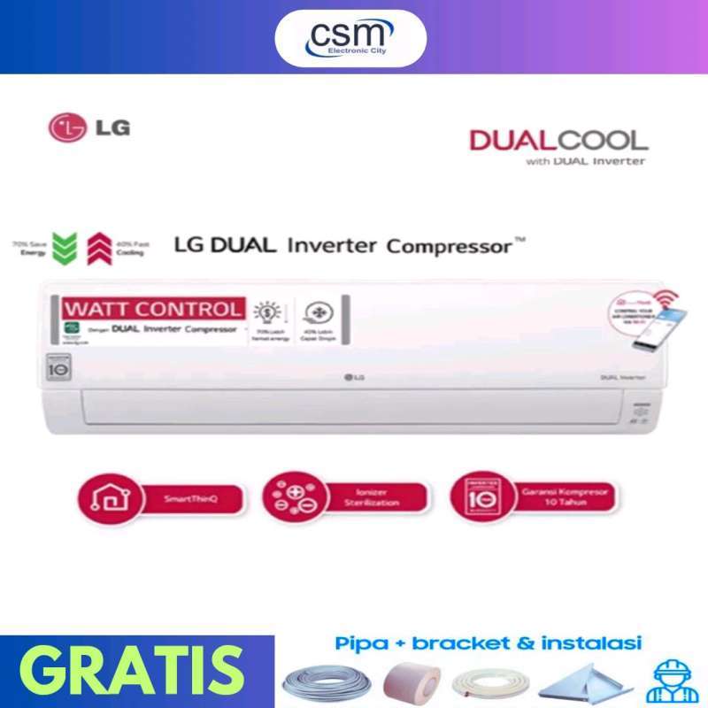 Jual AC LG 2 PK T18EV5 2 PK DUAL INVERTER R32 [FREE INSTALASI+MATERIAL ...