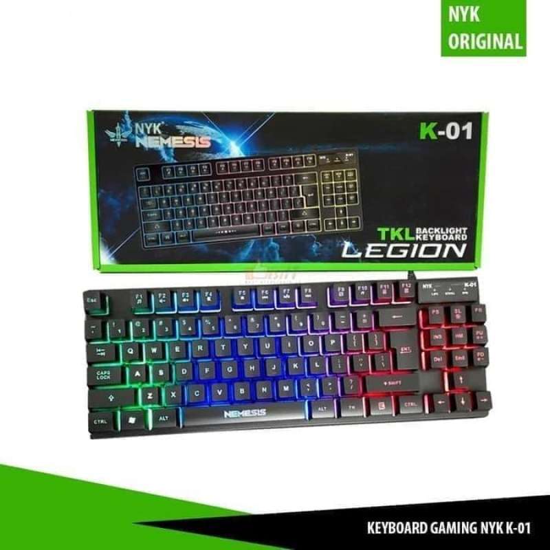 Jual Keyboard Gaming Nemesis NYK TKL K01 k-01 Legion Gaming Keyboard di Seller Wiljon Komputer ...