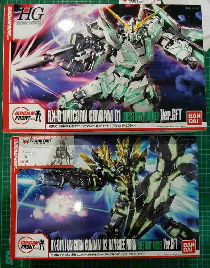Jual Limited Bandai Hg Hguc 1/144 Unicorn Gundam & Banshee Norn Ver Gft ...