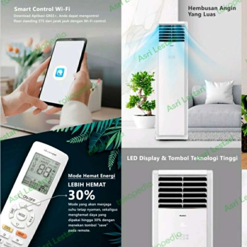 Jual AC GREE Floor Standing 3 PK GVC-24STS / GVC24STS 1 Phase New Model ... Jual AC GREE Floor Standing 3 PK GVC-24STS / GVC24STS 1 Phase New Model ...