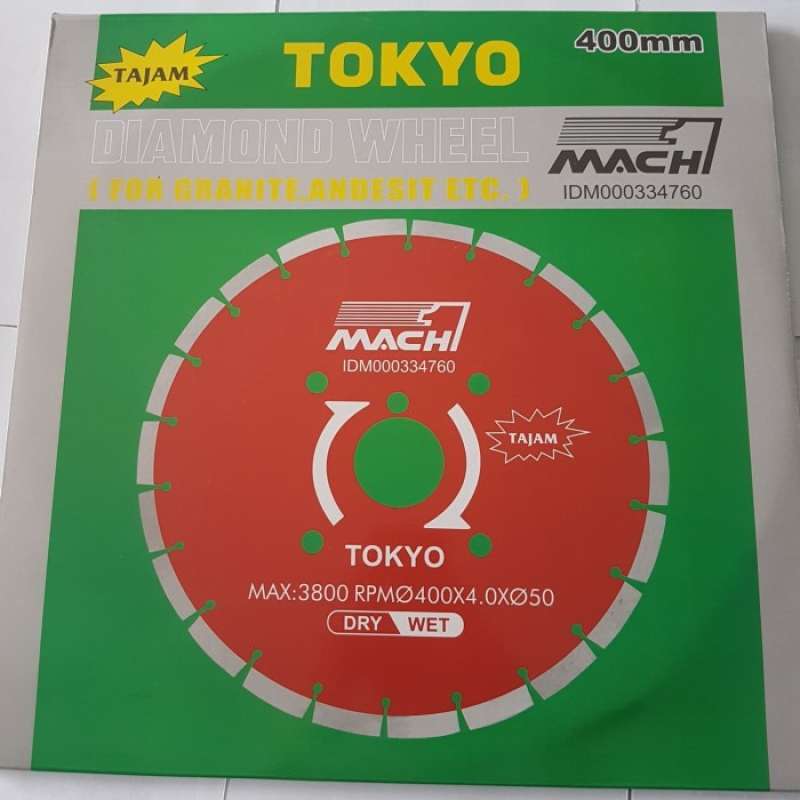 Promo Tokyo Diamond Wheel Mata Potong Beton / Aspal 16 (400Mm) Diskon ...
