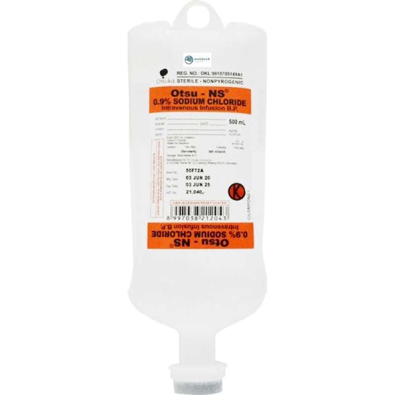 Jual Otsu Ns Cairan Infus Natrium Chloride / Sodium Chloride 0.9% 500 Ml Di Seller Apotek ...
