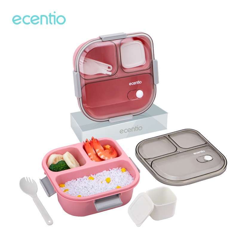 Jual Promo - Ecentio Kotak Makan 3 Grid 1100ml Anti Tumpah Kotak Bekal ... Jual Promo - Ecentio Kotak Makan 3 Grid 1100ml Anti Tumpah Kotak Bekal ...