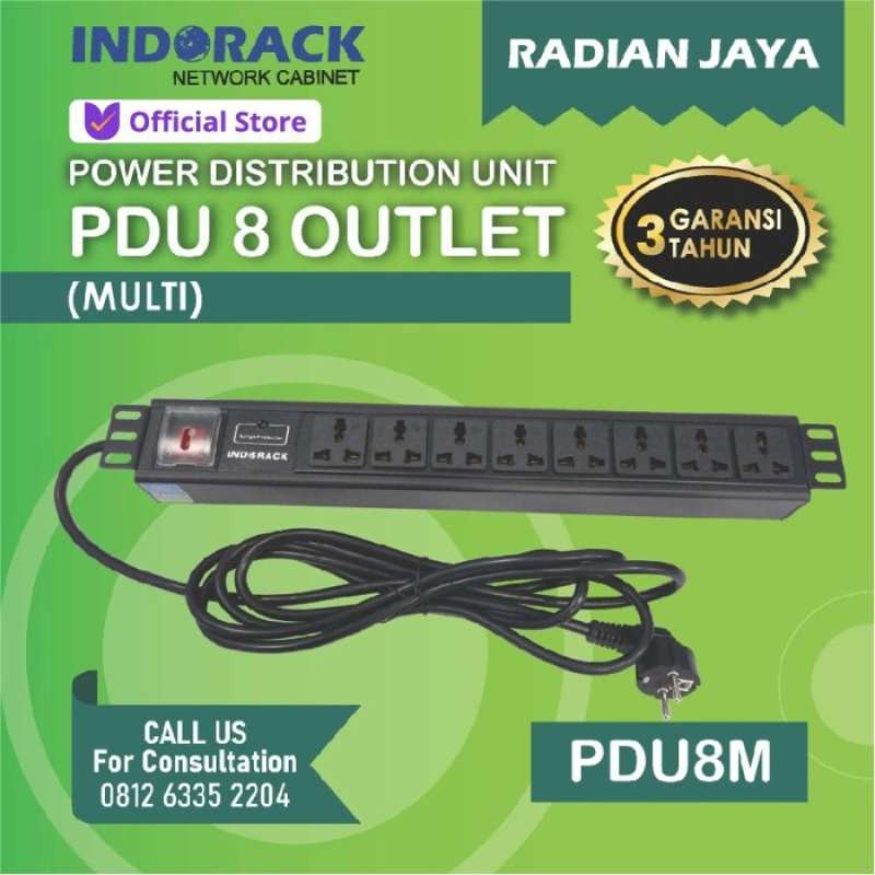 Promo Power Distribution Unit Multi Socket 8 Port : PDU8M Universal ...