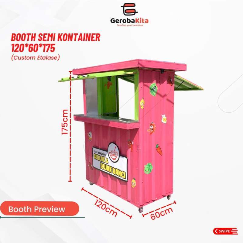 Jual Booth Semi Container (Full Custom) di Seller GerobaKita ...