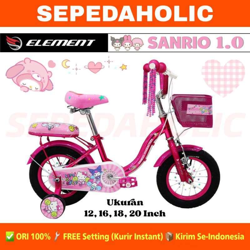 Jual Sepeda Element Sanrio 12 🏷️ Original Terbaru, Terlengkap, & Harga ...