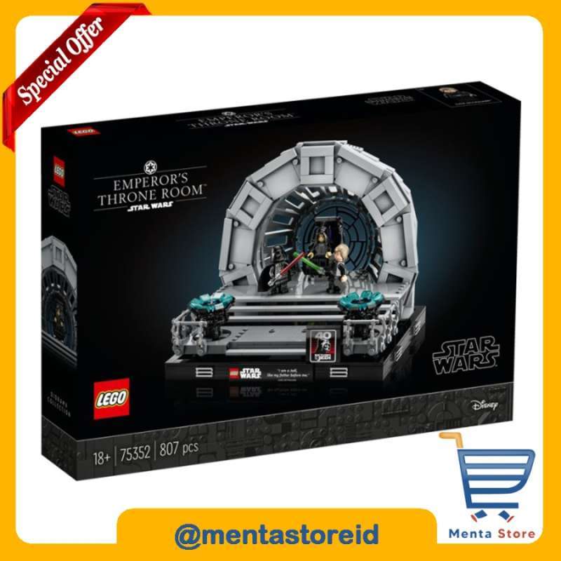 Promo LEGO Star Wars 75352 Emperor's Throne Room™ Diorama Diskon 29% di ...
