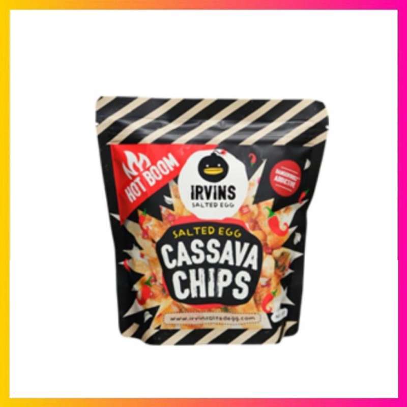 Promo [hot Boom] Irvins Salted Egg Cassava Chips Spicy (105 Gr) Diskon ...